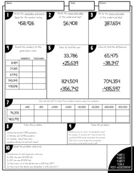 4th Grade Guided Math Assessments – Simply Skilled Teaching