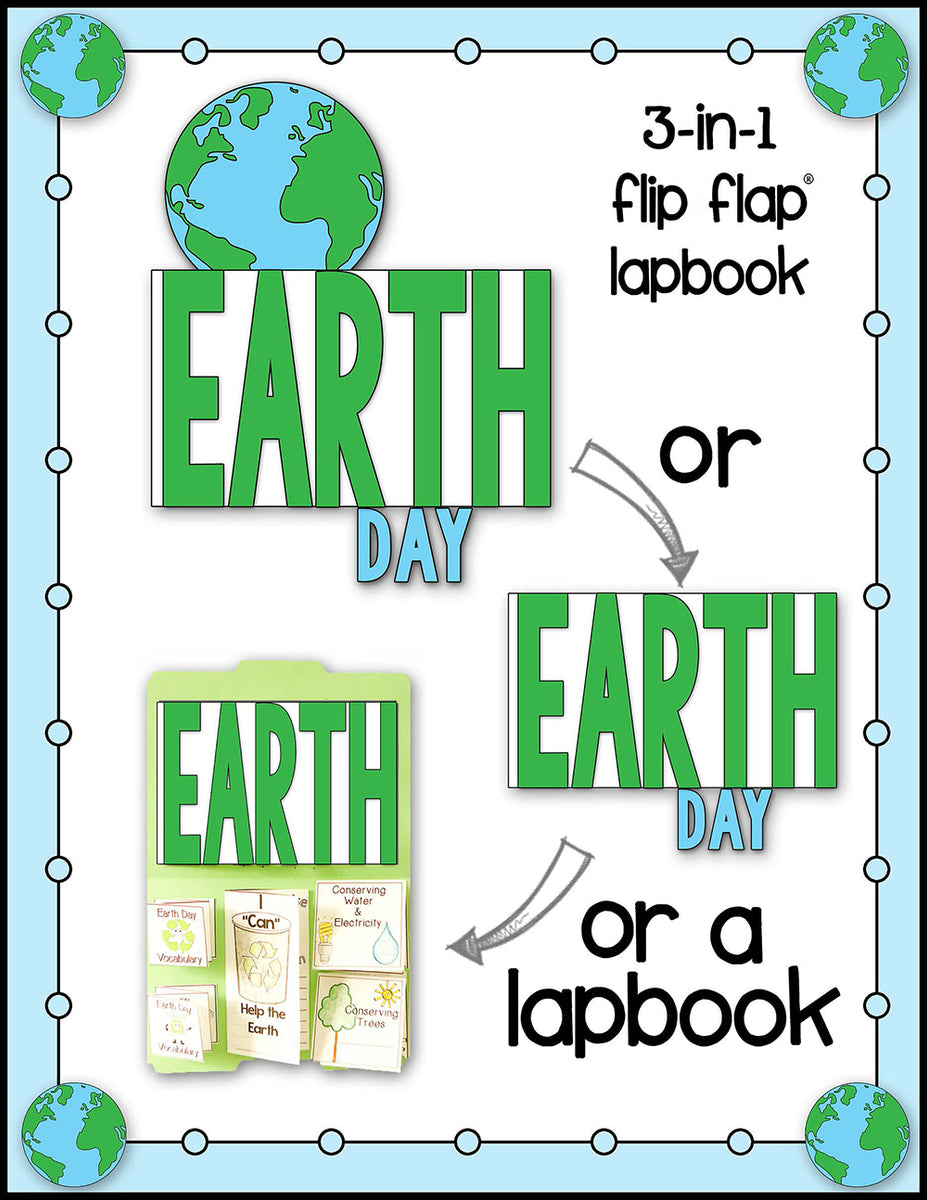 Earth Day Flip Flap® and Lapbook | Distance Learning – Simply Skilled ...