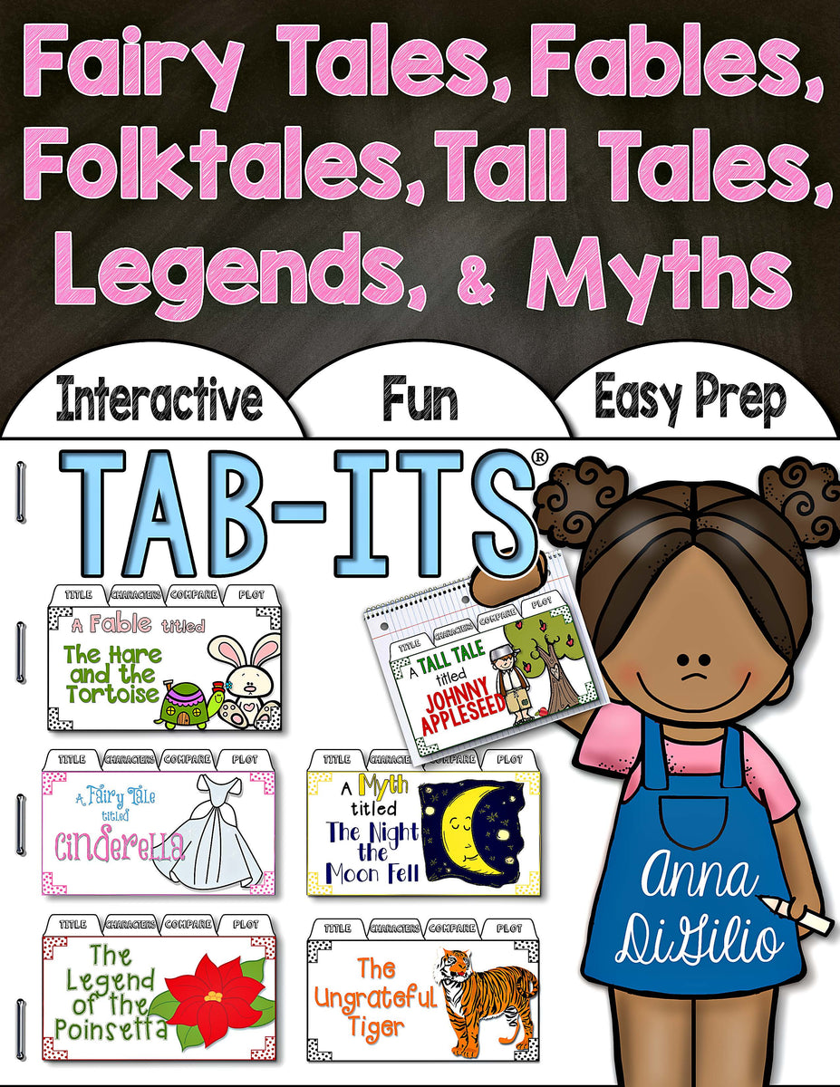Fairy Tales Folktales Fables Myths Legends and Tall Tales Tab-Its ...
