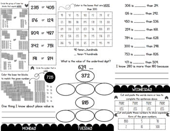 2nd Grade Math Homework Tri-Folds – Simply Skilled Teaching