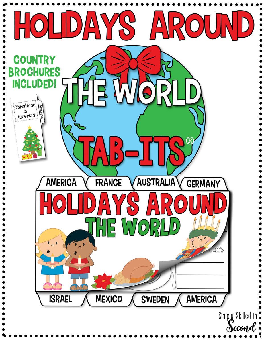 Holidays Around the World Tab-Its® and Brochures – Simply Skilled Teaching