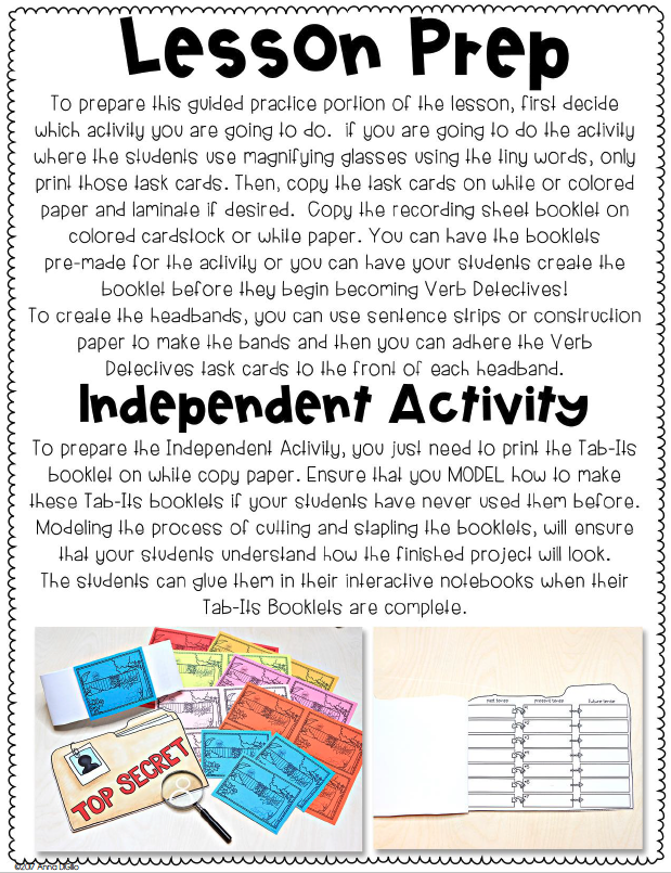 Verbs Lesson Plan – Simply Skilled Teaching