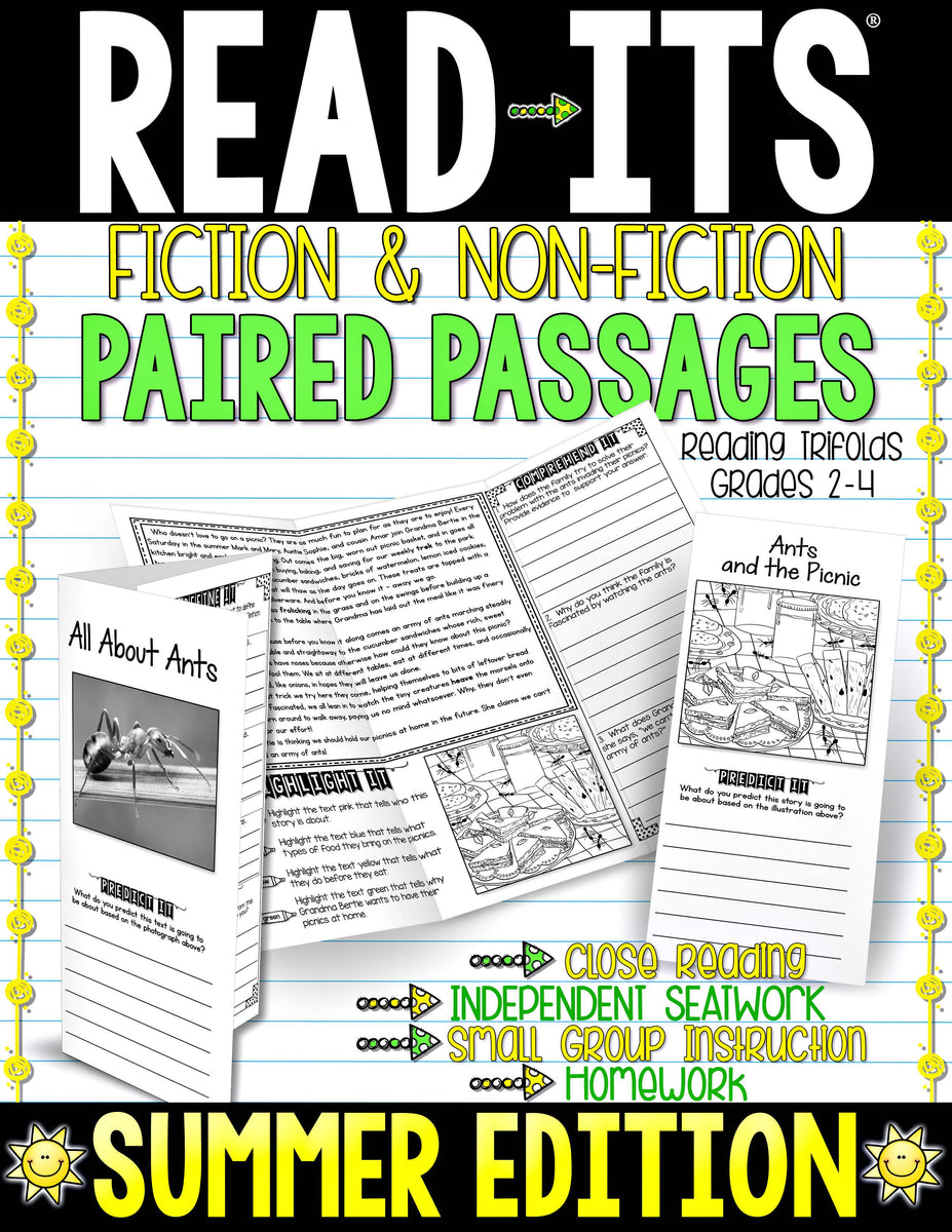 Read-Its® Paired Passages (Summer / Anytime Edition) | Distance Learni ...