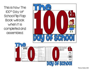 100th Day of School Flip Flap Book® | Distance Learning – Simply ...
