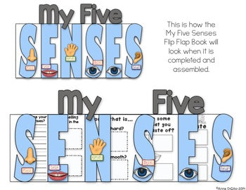 Five Senses Flip Flap Book® | Distance Learning – Simply Skilled Teaching