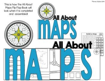 Map Skills Flip Flap Book® | Distance Learning – Simply Skilled Teaching