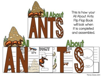 All About Ants Flip Flap Books® | Distance Learning – Simply Skilled ...