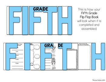First Day of 5th Grade Flip Flap Book® | Distance Learning – Simply ...