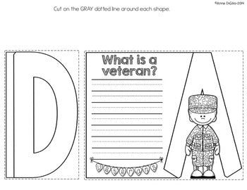 Veterans Day Flip Flap Book® | Distance Learning – Simply Skilled Teaching