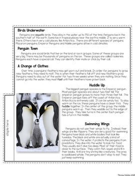 Close Reading - Polar Animals Tab-Its® | Distance Learning – Simply ...