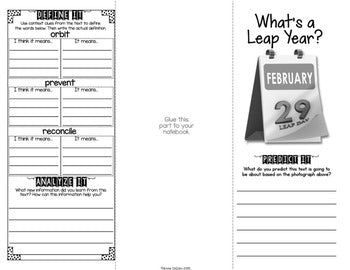 Leap Year READ-ITS® Paired Passages – Simply Skilled Teaching