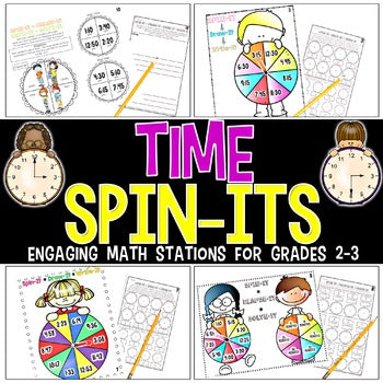 Time Spin-Its Math Stations – Simply Skilled Teaching