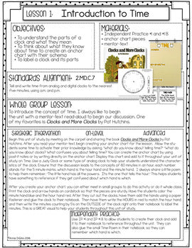 2nd Grade Guided Math Telling Time – Simply Skilled Teaching