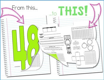 Number Sense Flip Flap® Biggies 20-100 – Simply Skilled Teaching