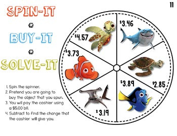 Addition & Subtraction (WITH Regrouping) Spin-Its Math Stations ...