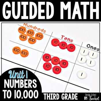 3rd Grade Guided Math Numbers to 10,000 – Simply Skilled Teaching
