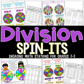 DIVISION Spin-Its™ Math Stations – Simply Skilled Teaching