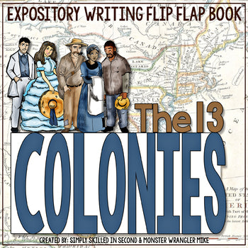 The 13 Colonies Flip Flap Book® | Distance Learning – Simply Skilled ...