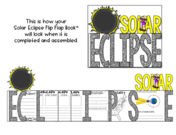 Solar Eclipse Flip Flap Book® (Free) – Simply Skilled Teaching