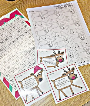 Number Sense Radical Reindeer Task Cards – Simply Skilled Teaching