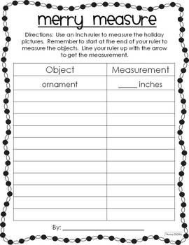 Merry Measure Holiday Measurement Unit (Free) – Simply Skilled Teaching