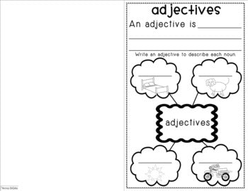 Nouns Verbs & Adjectives Mini-Books – Simply Skilled Teaching