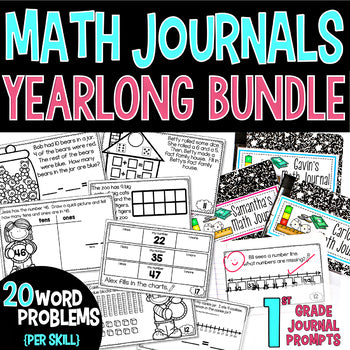 1st Grade Guided Math Journals Yearlong Bundle – Simply Skilled Teaching