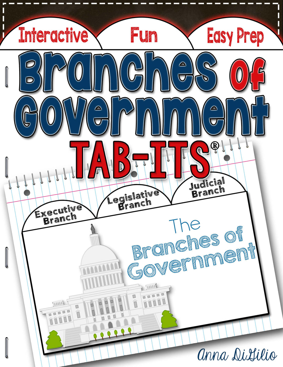 Branches of Government Tab-Its® | Distance Learning – Simply Skilled ...