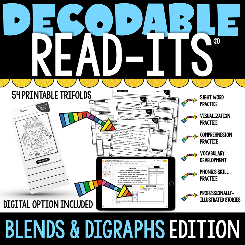 Decodable Read-Its® (Blends & Digraphs Edition) | Distance Learning ...
