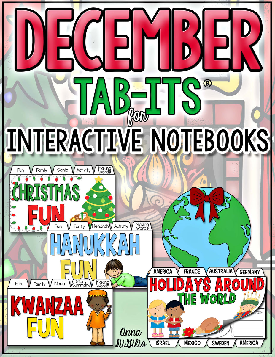 December Tab-Its® | Distance Learning – Simply Skilled Teaching