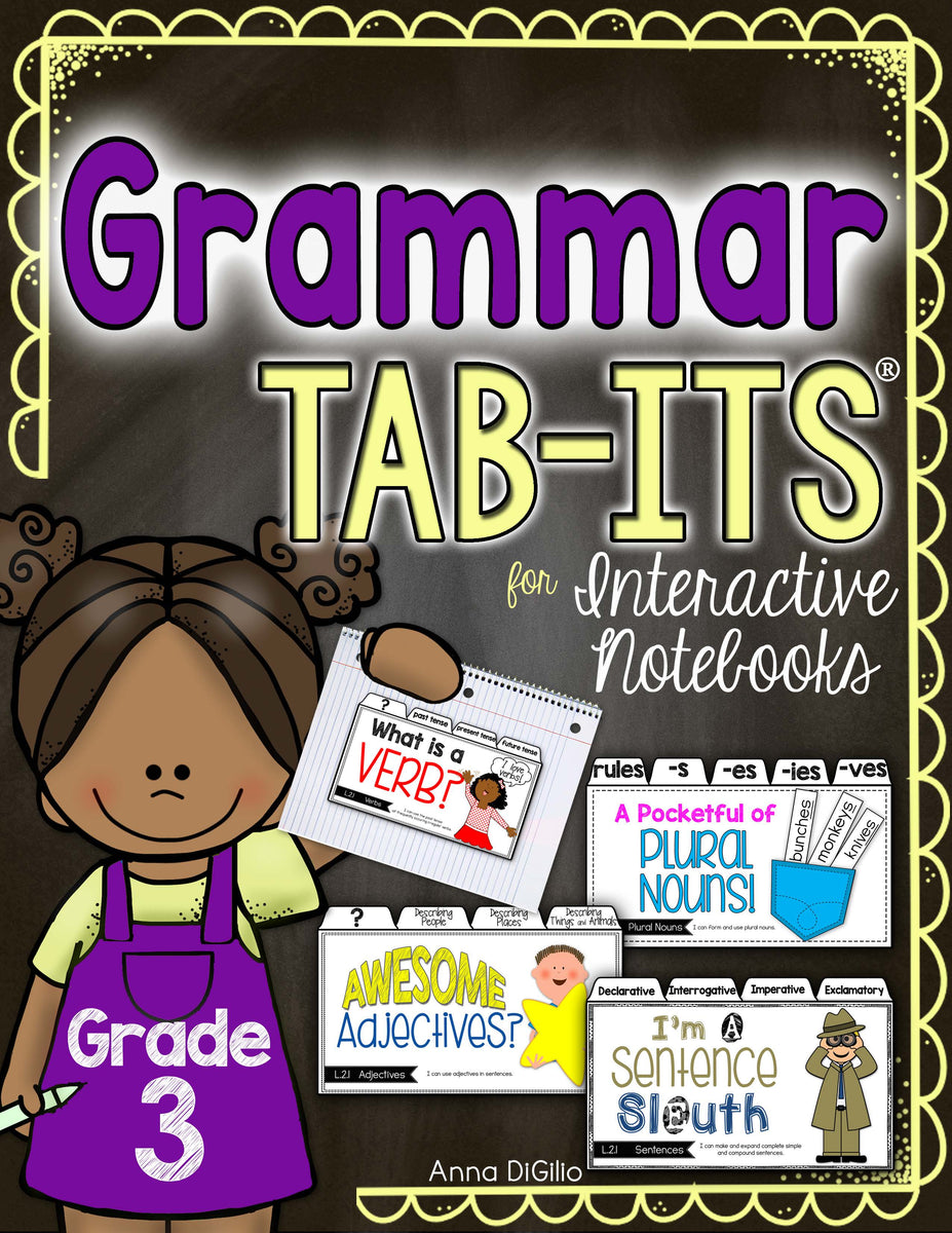 3rd Grade Grammar Tab-Its® | Distance Learning – Simply Skilled Teaching