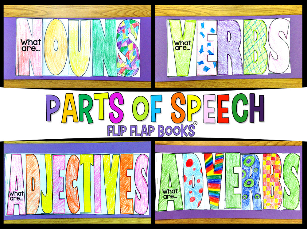 Parts of Speech Flip Flap Book® | Distance Learning – Simply Skilled ...