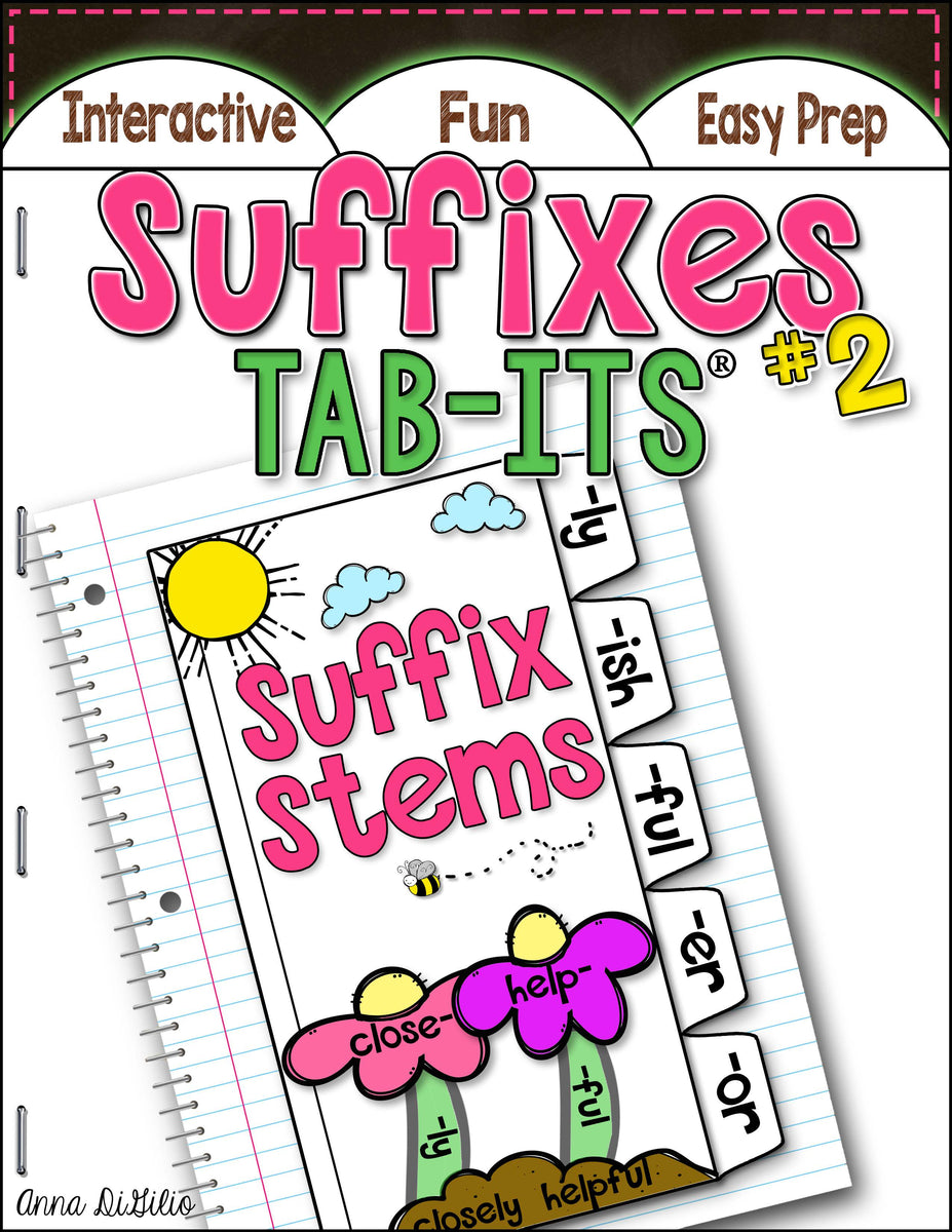 Suffixes Stems Tab-Its® | Distance Learning – Simply Skilled Teaching