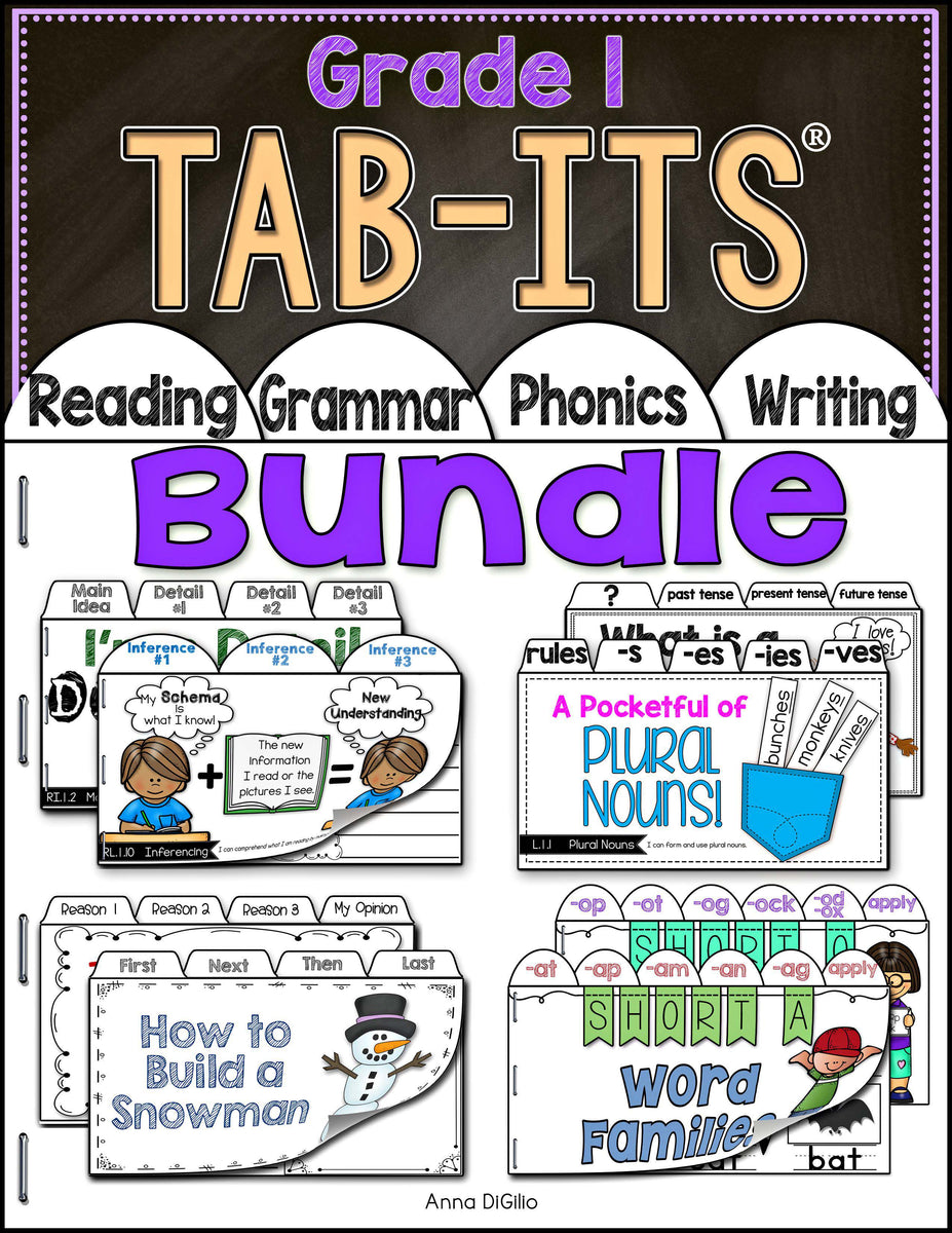 1st Grade Tab-Its® Bundle | Distance Learning – Simply Skilled Teaching