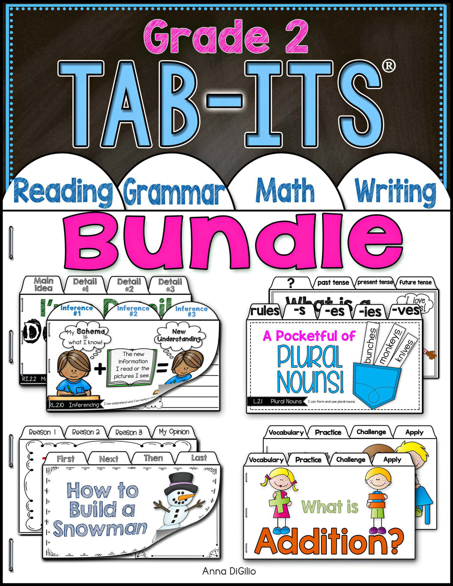 2nd Grade Tab-Its® Bundle | Distance Learning – Simply Skilled Teaching