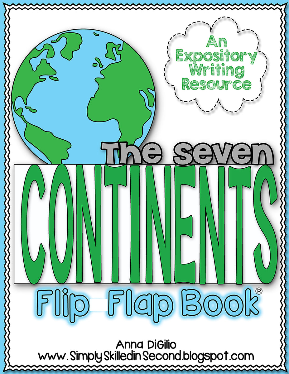 The Seven Continents Flip Flap Book® | Distance Learning – Simply ...