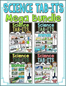 Science Interactive Notebook Tab-Its® MEGA Bundle | Distance Learning ...