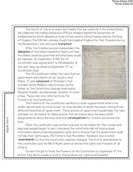 Constitution Day Tab-Its® | Distance Learning – Simply Skilled Teaching